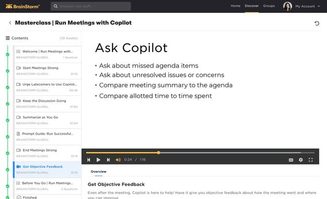 BrainStorm for Copilot adoption